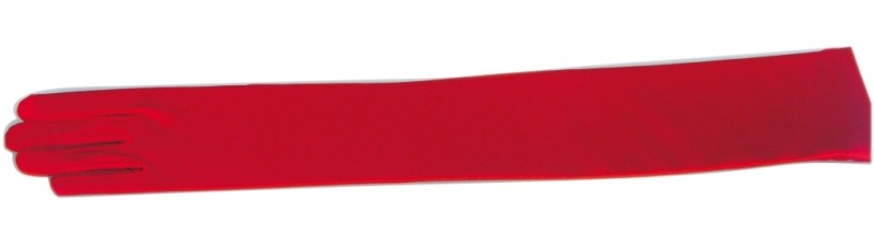 Gants longs rouge adulte