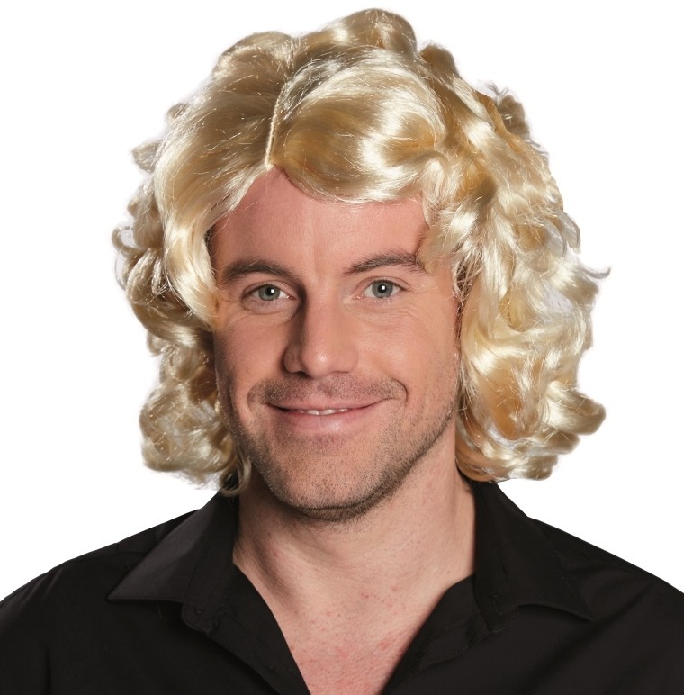 Perruque blonde homme - perruque courte homme