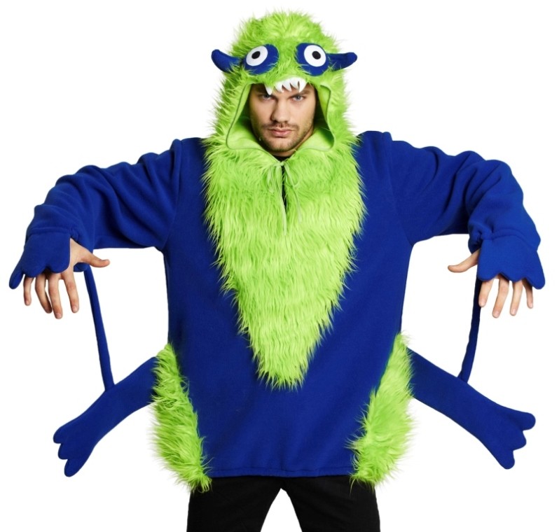 Déguisement monstre bleu et vert homme Déguisements adulte