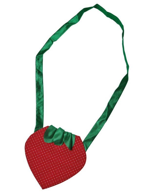 Sac fraise à bandoulière : sac à main fraise accessoire déguisement