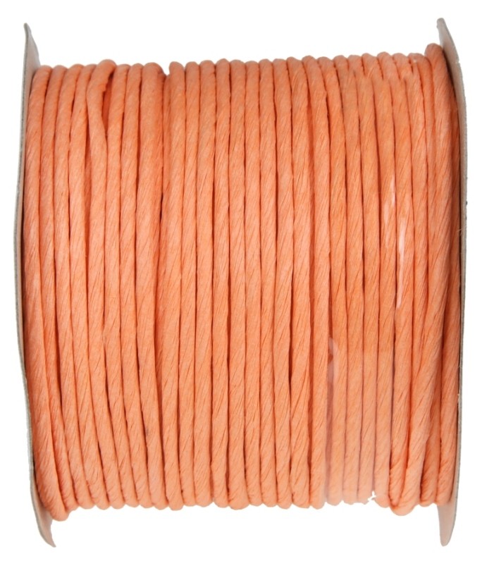 Cordon papier corail laitonné 20 M Cordon Paper cord Corde Cordelette
