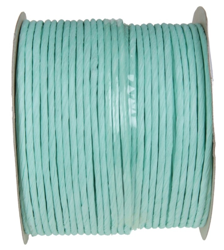 Cordon papier menthe laitonné 20 M Cordon Paper cord Corde Cordelette