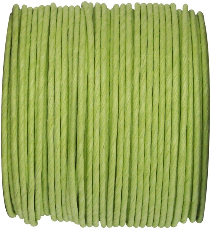 Cordon papier vert anis laitonné 20 M Cordon Paper cord Corde Cordelette