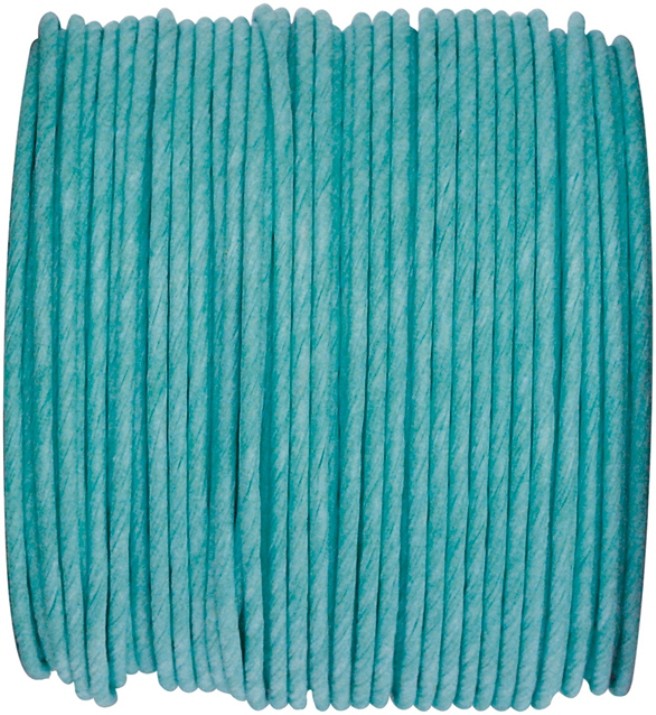 Cordon papier turquoise laitonné 20 M Cordon Paper cord Corde Cordelette