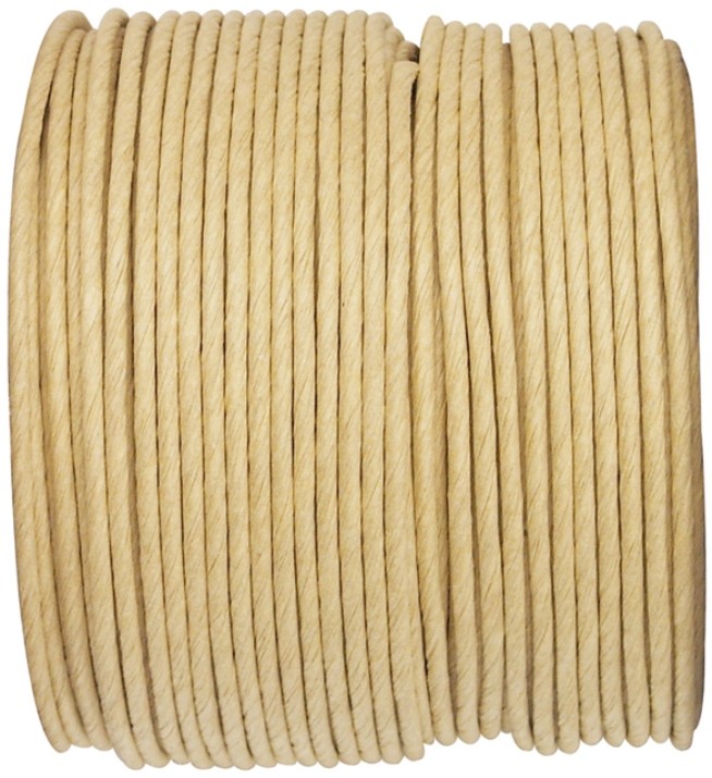 Cordon papier ivoire laitonné 20 M Cordon Paper cord Corde Cordelette